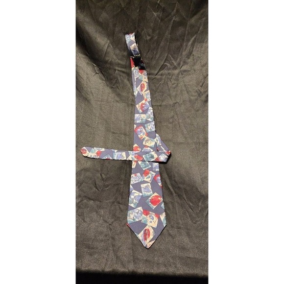 Vintage | Accessories | Miller Bros Necktie Mens Standard Blue Red ...
